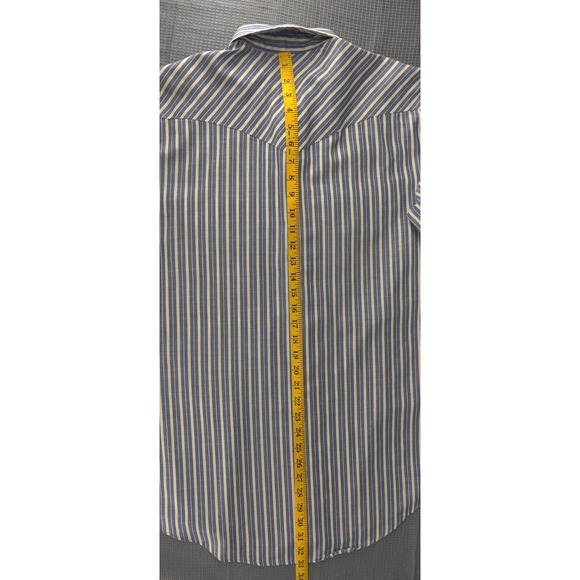 H Bar C | Shirts | Vintage H Bar C Shirt Men 7 Button Long Sleeve Blue ...